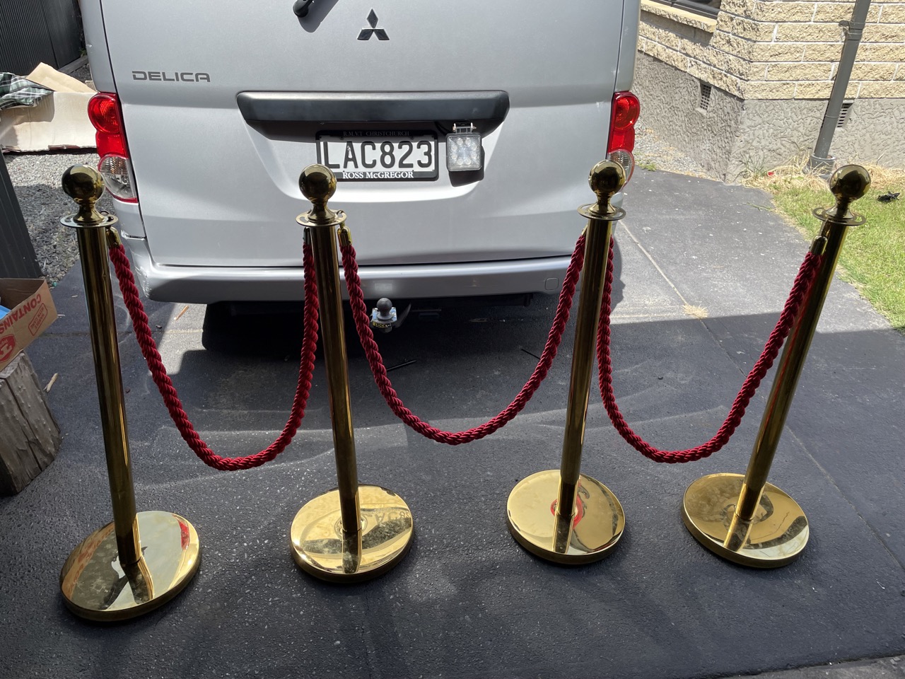 Crowd Control Bollards with Velvet Rope - Fanfare Events